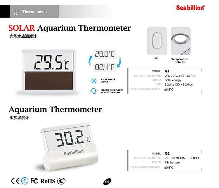 digital aquarium thermometers for water temperature